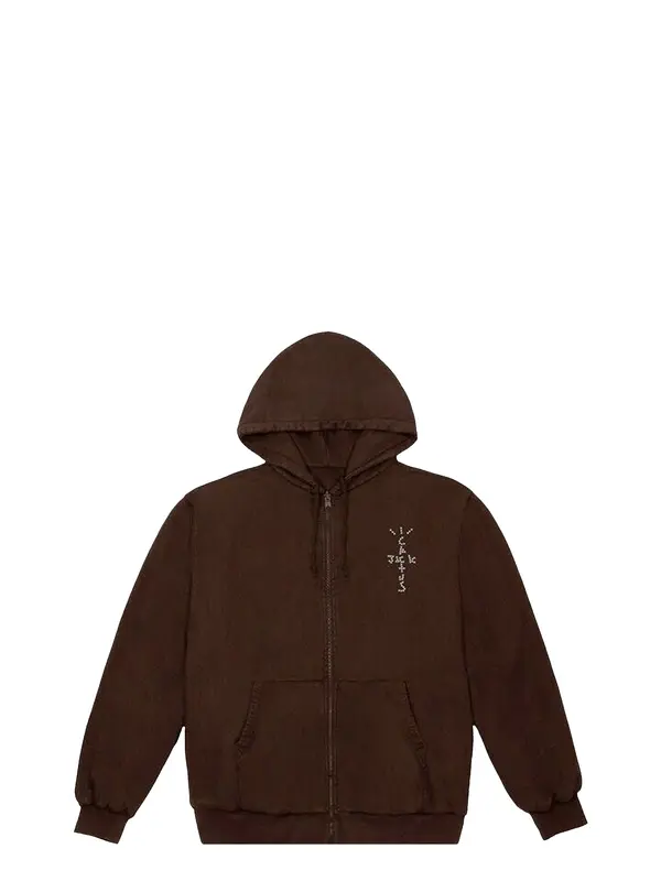 CACTUS JACK BY TRAVIS SCOTT Yup! Zip Hoodie - Brown