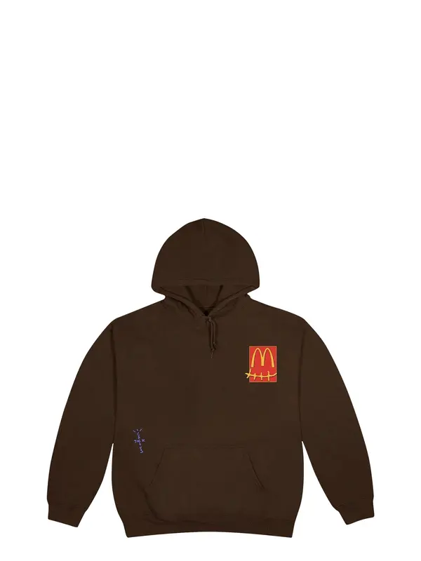 CACTUS JACK BY TRAVIS SCOTT X Mcdonald's Sticker Hoodie - Brown