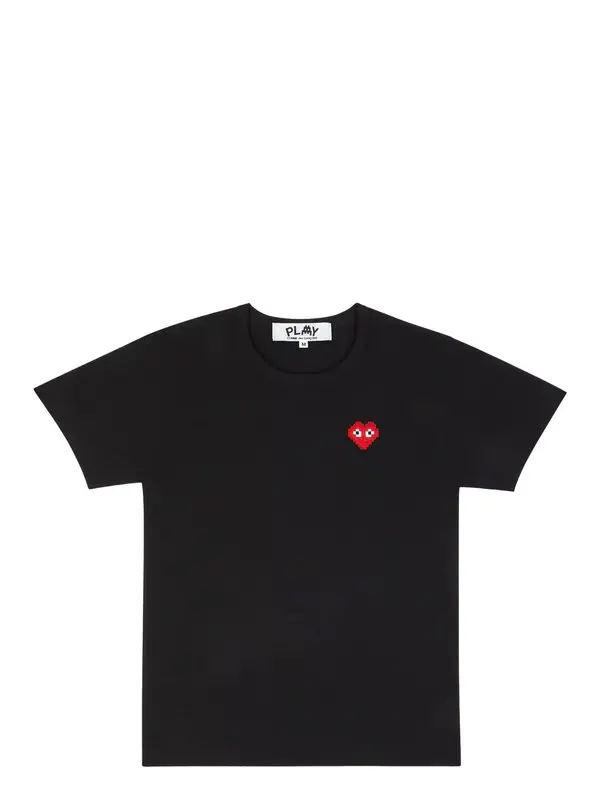 Play Comme Des Garcon X Invader Heart Tee - Black