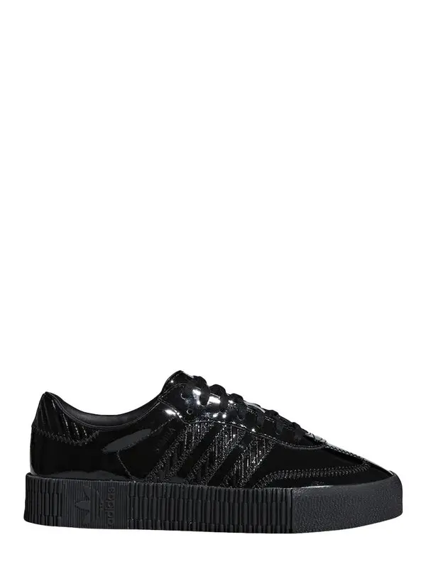 Adidas Sambarose Patent Sneakers - Black