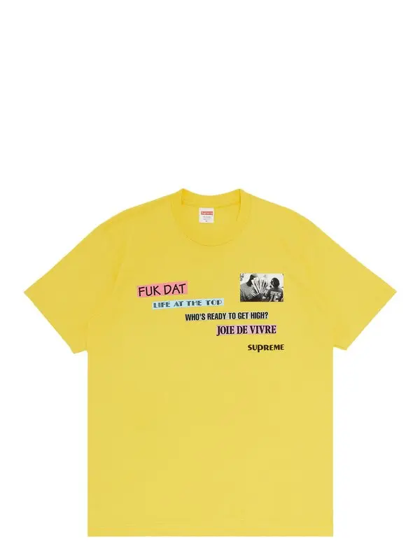 Supreme Joie De Vivre Tee - Yellow