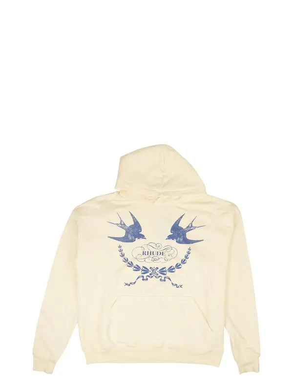 Rhude Sparrow Hoodie - White