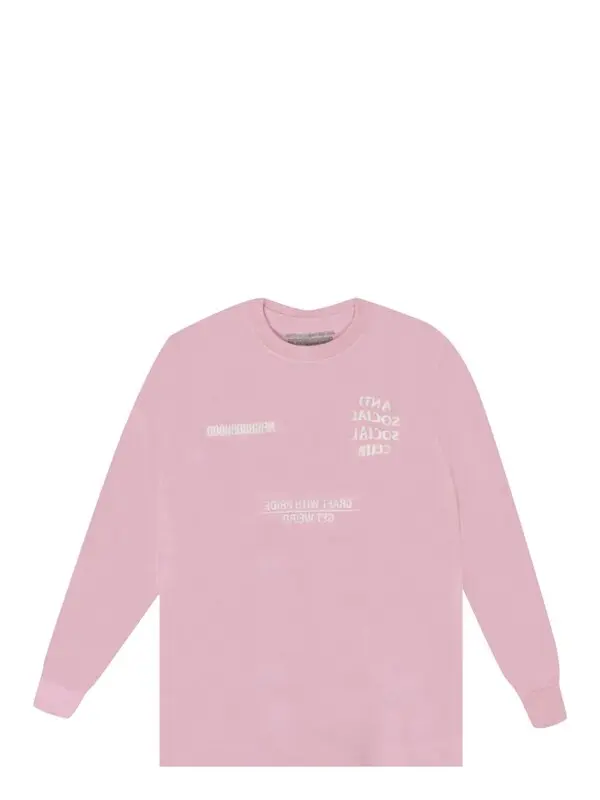ANTI SOCIAL SOCIAL CLUB X Neighborhood Long-sleeve T-shirt - Pink