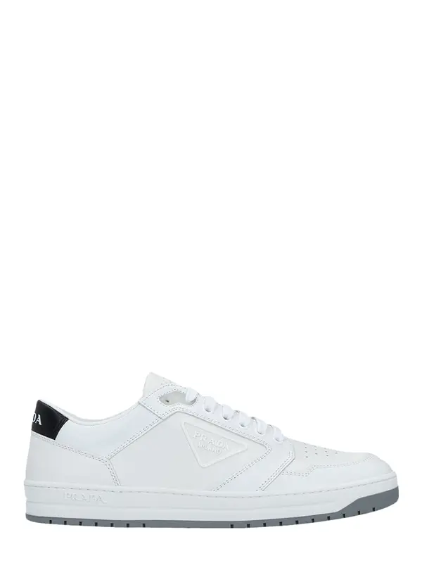 Prada New Avenue Leather Low Top Sneakers - White