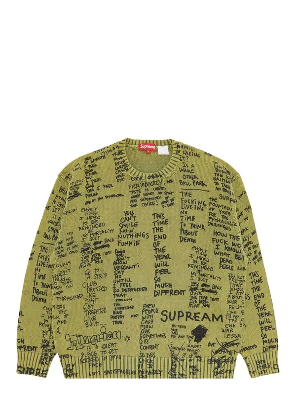 Supreme Gonz Poems Sweater - Green