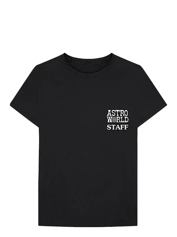 CACTUS JACK BY TRAVIS SCOTT Astroworld Staff T-shirt - Black