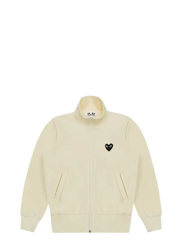 Play Comme Des Garcon Big Black Heart Sweatshirt - White