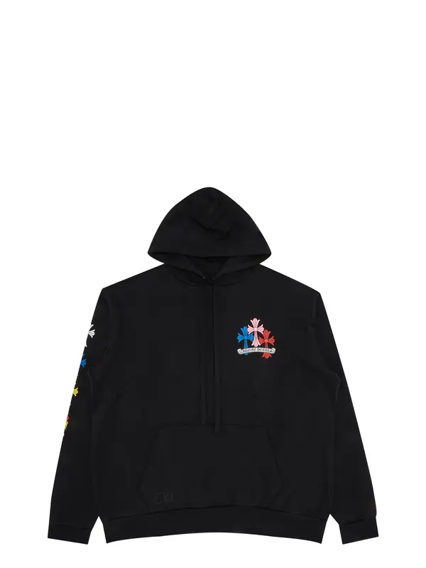 Chrome Hearts Cross Print Hoodie - Black