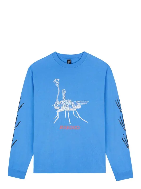 BRAIN DEAD Worm In The Apple Long Sleeve - Blue