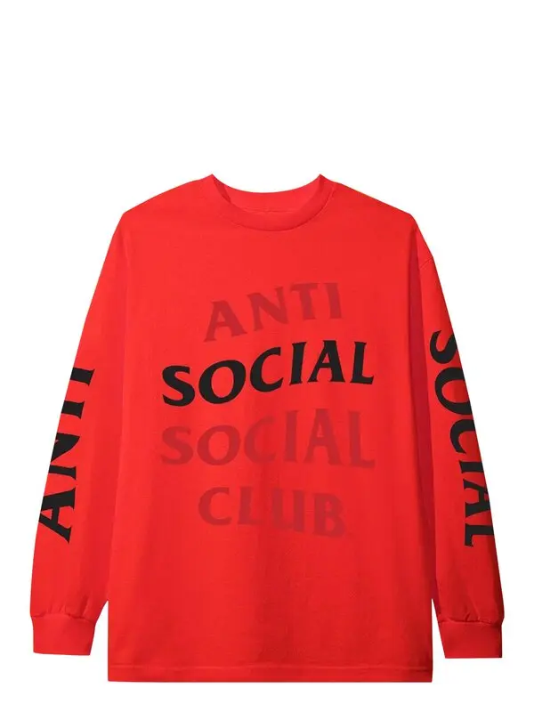 ANTI SOCIAL SOCIAL CLUB Highlight Long-sleeve T-shirt - Red