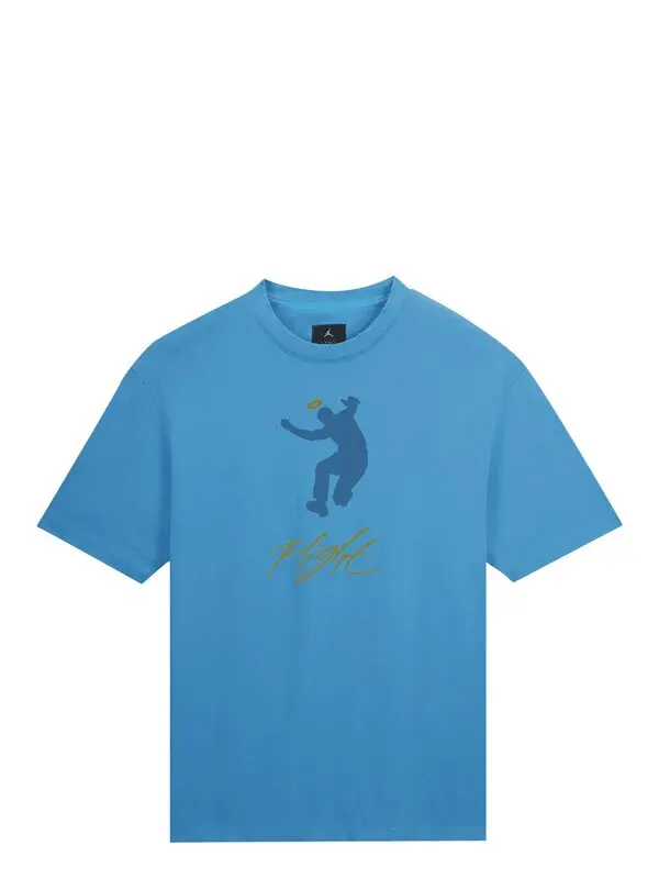 JORDAN X Union La Graphic T-shirt 'equator - Blue