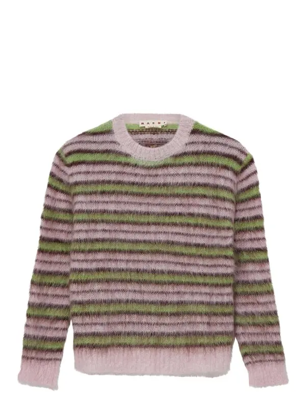 Marni Long-sleeve Crewneck Sweater - Pink