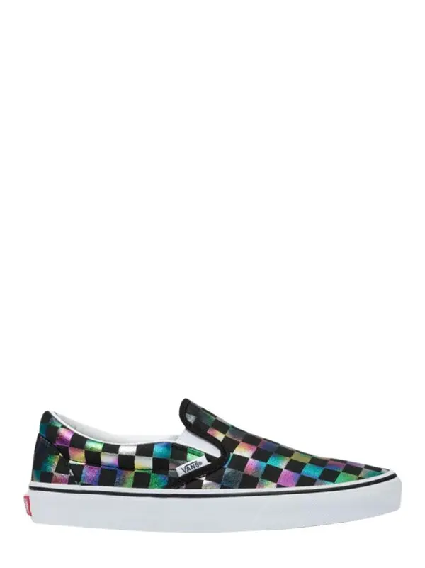 VANS Iridescent Checkerboard Slip-on Sneakers - Black