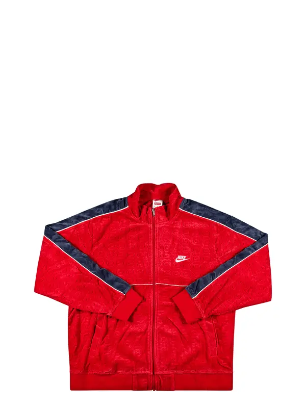 Supreme X Nike Velour Track Jacket - Red