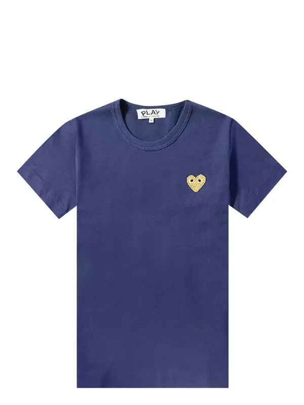 Play Comme Des Garcon Basic Heart Logo T-shirt - Blue