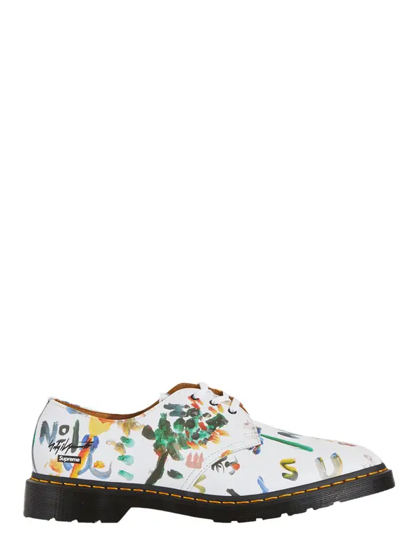 Dr. Martens Supreme X Yohji Yamamoto X 1461 Brushstroke - White