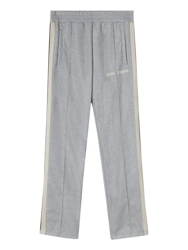 Palm Angels Lurex Track Pants - Silver