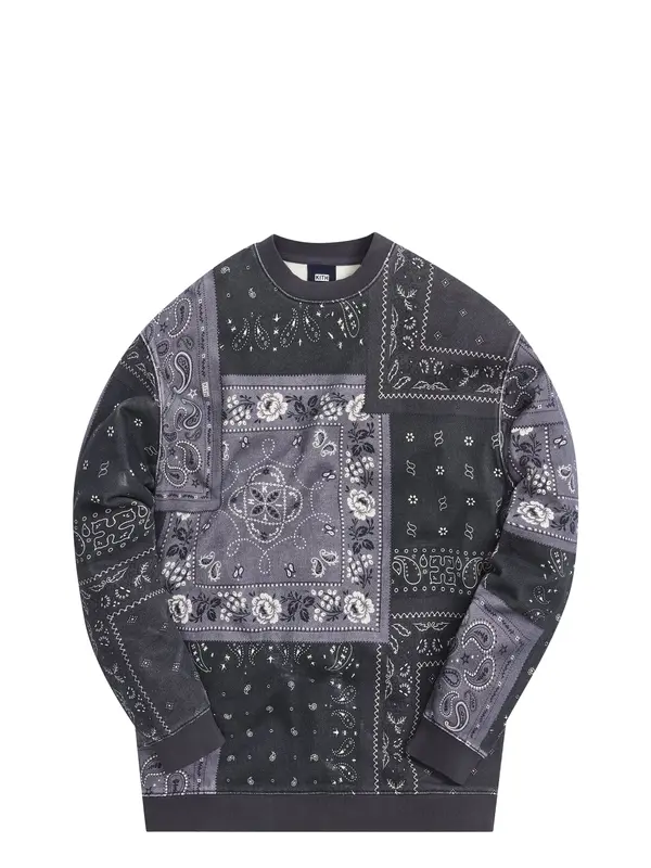 Kith Deconstructed Bandana Crewneck - Black