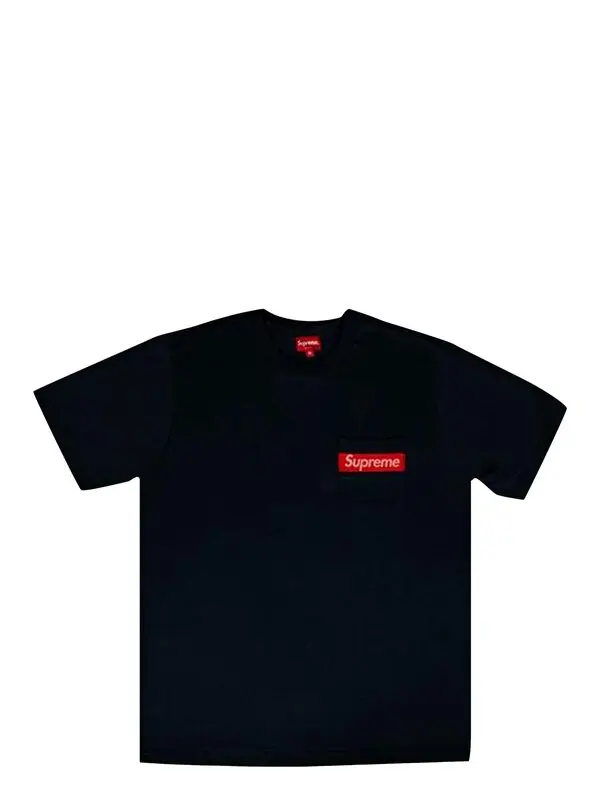 Supreme Mesh Stripe Pocket Tee 'navy - Blue