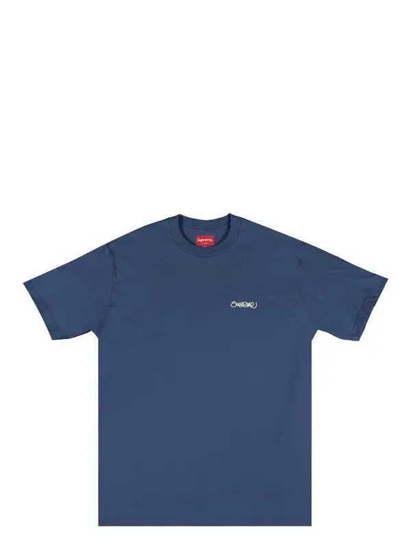 Supreme Washed Handstyle Short-sleeve Top - Blue