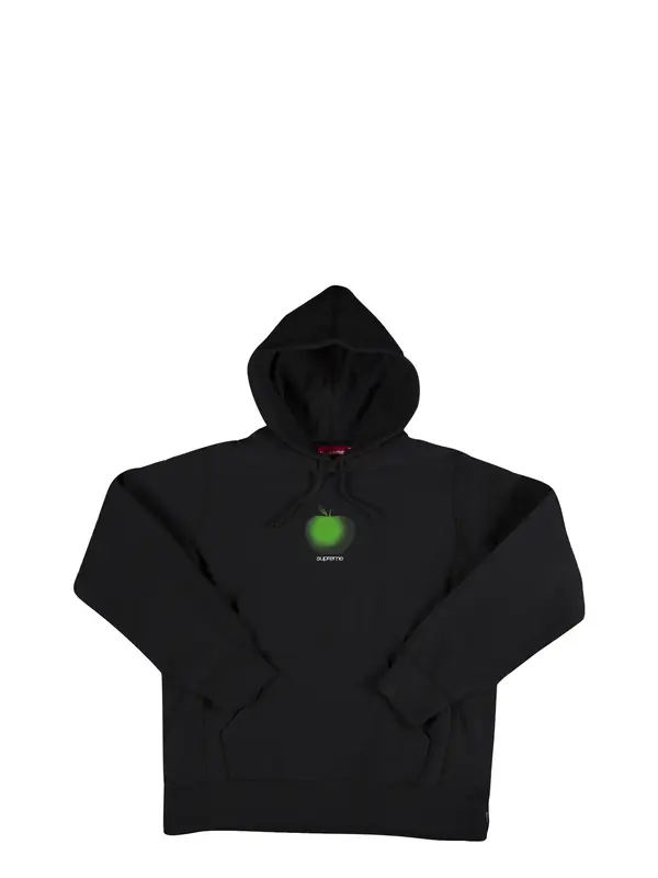 Supreme Apple Hooded Sweatshirt - Black