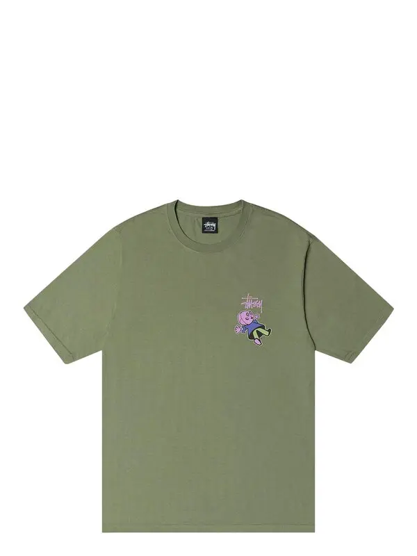 StÜssy Dollie Pigment Dyed Tee 'artichoke - Green