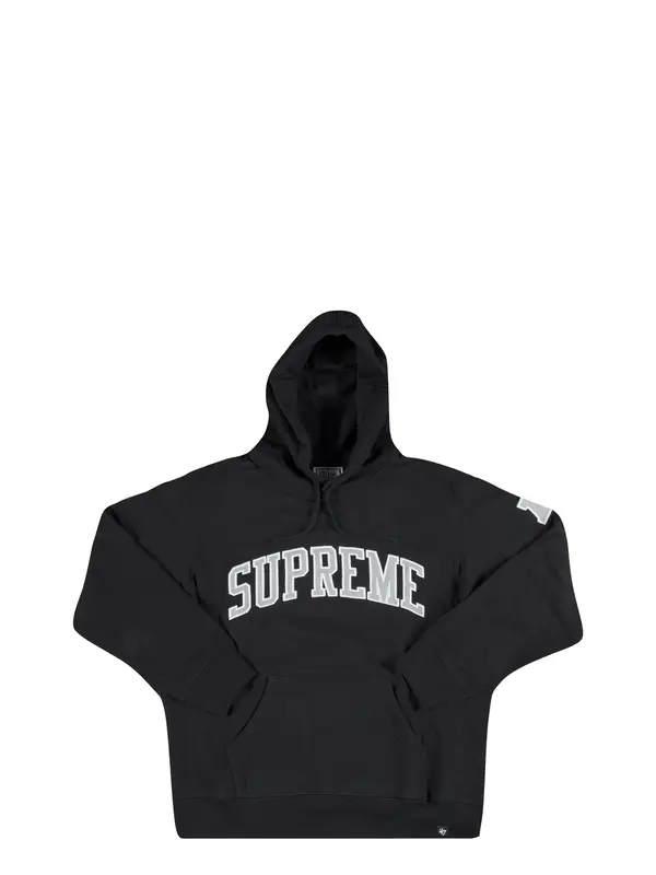 Supreme X Nfl Raiders '47 Hooded Sweatshirt - Black