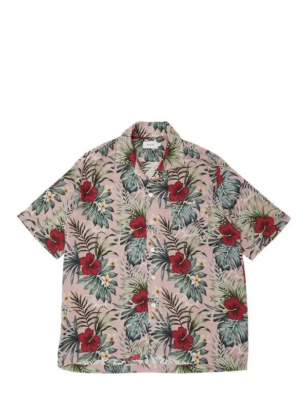 Rhude Hawaiian Logo Rayon Shirt - Purple