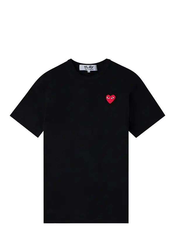 Play Comme Des Garcon Mini Heart Logo Tee - Black