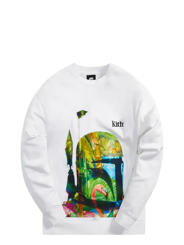Kith For Star Wars Boba Fett Crewneck - White