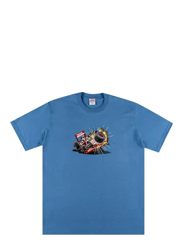 Supreme Crash Tee 'dusty Light Royal - Blue
