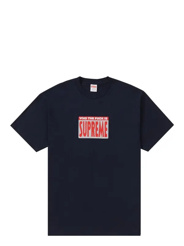 Supreme Who The Fuck Tee 'navy - Blue