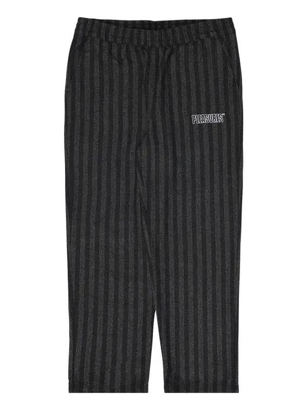 PLEASURES Control Striped Easy Pant - Black