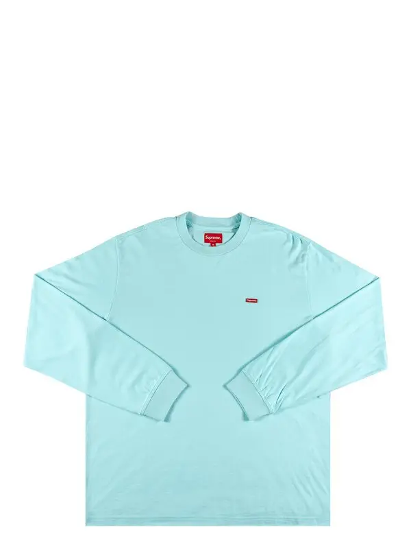 Supreme Small Box Long-sleeve Tee 'cyan - Blue