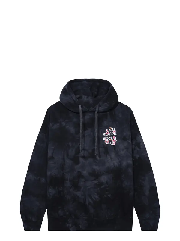 ANTI SOCIAL SOCIAL CLUB Kkoch Never Dies Tie Dye Hoodie - Black