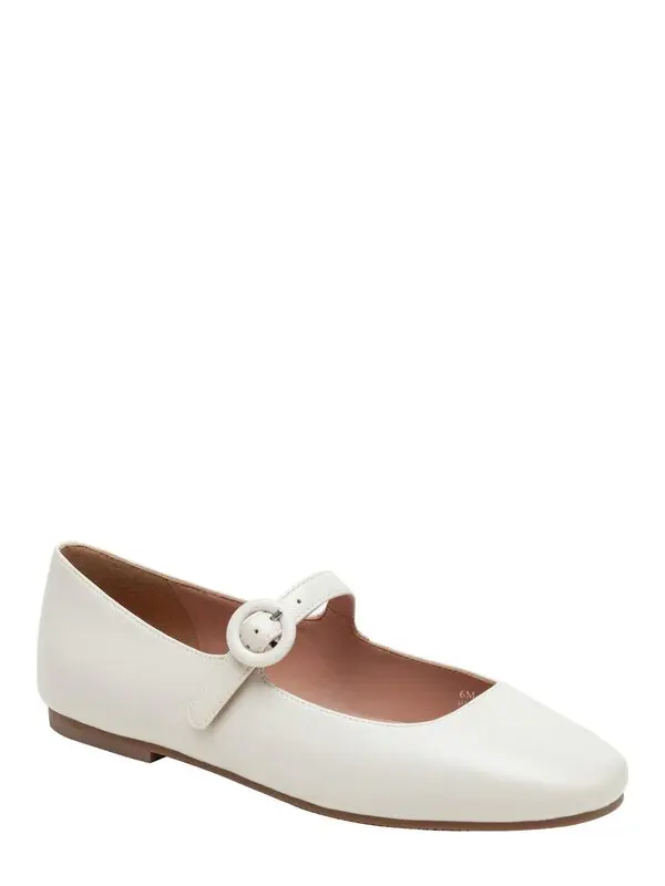 Linea Paolo Marley Leather Flat - Cream