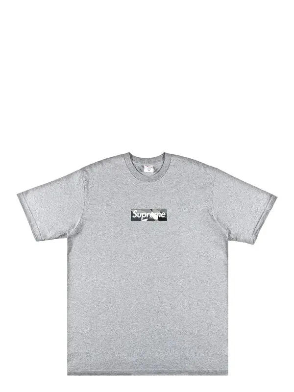 Supreme X Emilio Pucci Box Logo Tee 'heather /black - Grey