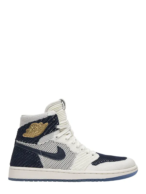 JORDAN 1 Retro High Og Flyknit 're2pect' Sneakers - Cream