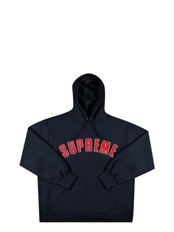 Supreme Pearl Logo Hooded Sweatshirt - Blue