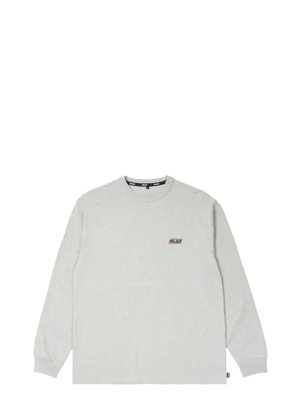 PALACE Long Sleeve Marl T-shirt - Grey