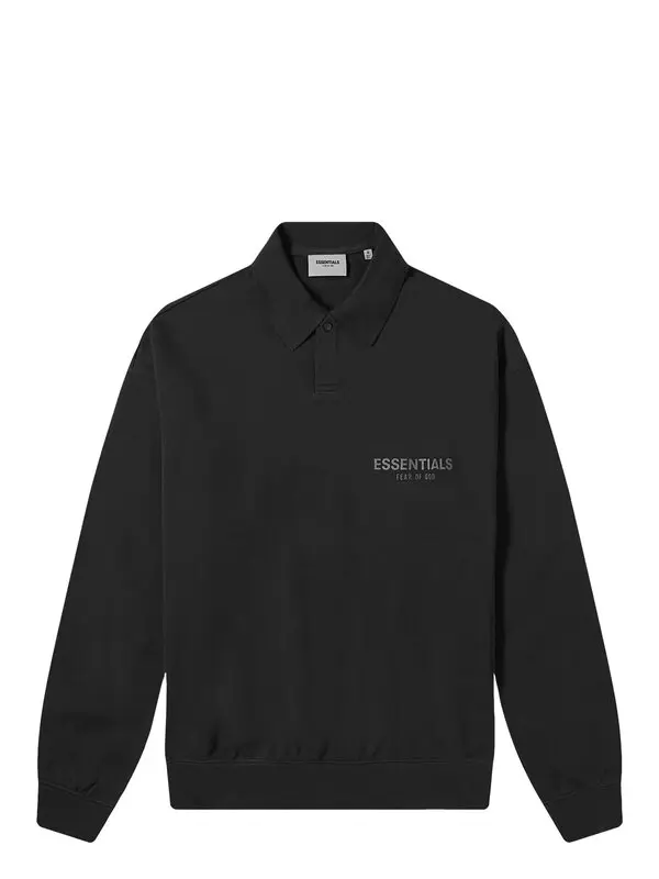Fear Of God Long-sleeve Polo - Black