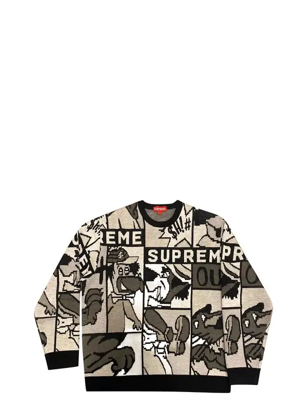 Supreme Cartoon Knit Sweater - Black