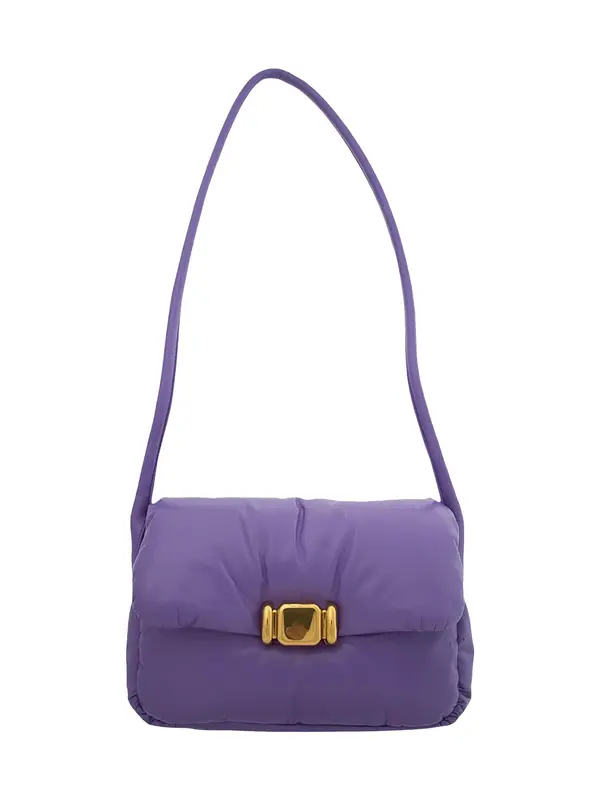 Bottega Veneta Pad Crossbody Bag - Purple