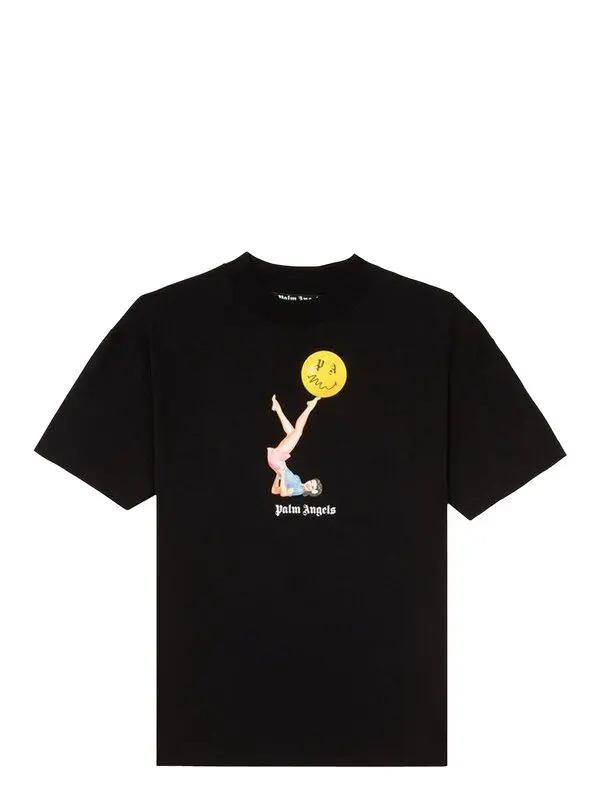 Palm Angels Juggler Pin Up Tee /pink - Black