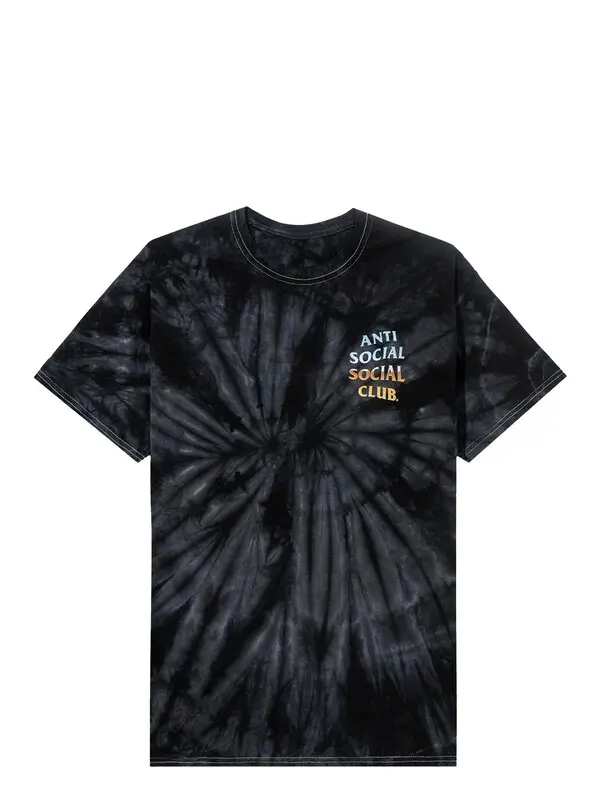 ANTI SOCIAL SOCIAL CLUB Thermal Internal Tie Dye Tee - Black