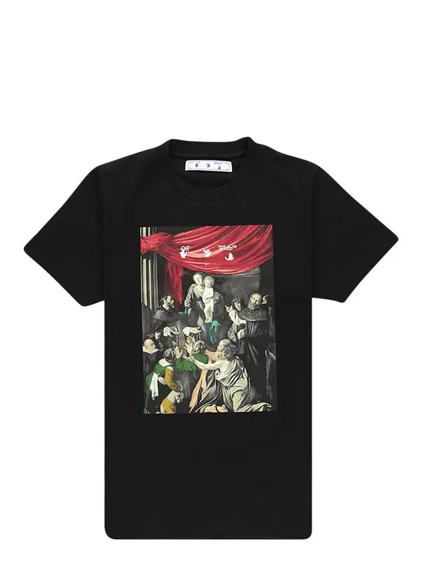 Off-White Caravaggio Painting Short-sleeve Slim Tee - Black