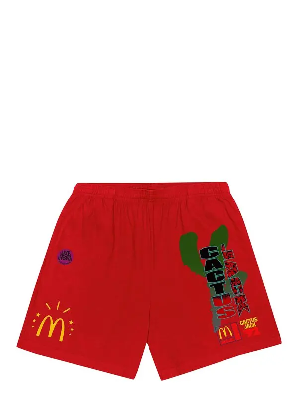 CACTUS JACK BY TRAVIS SCOTT X Mcdonald's All American '92 Shorts - Red
