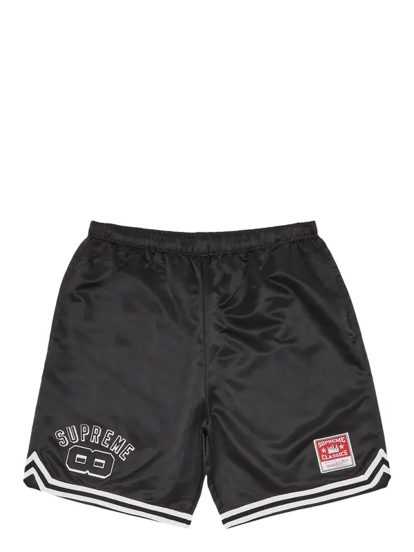 Supreme X Mitchell & Ness Satin Basketball Short - Black