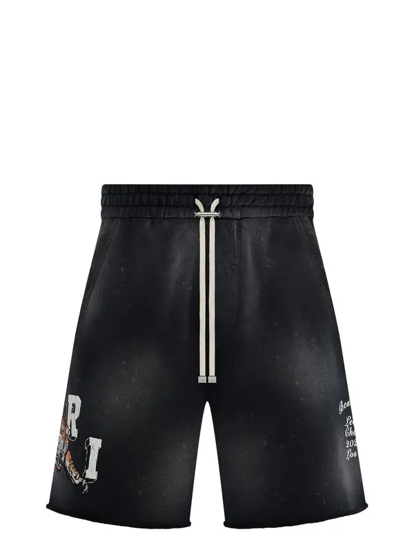 Amiri Vintage Tiger Sweatshort - Black