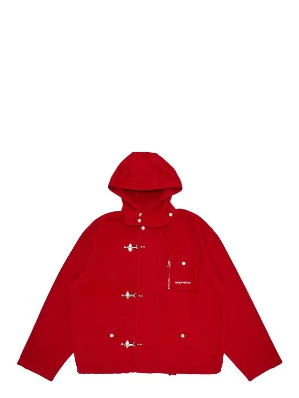 Supreme Canvas Clip Jacket - Red